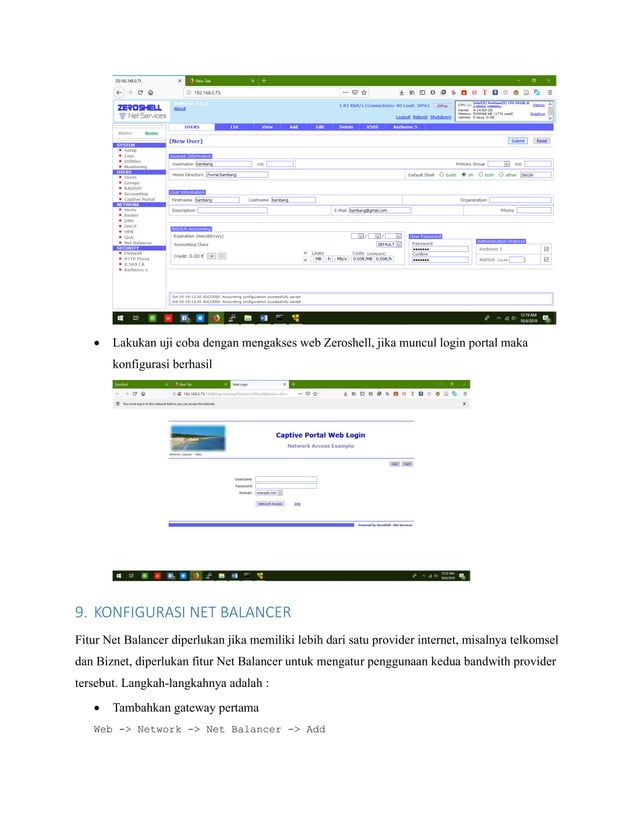 Praktikum Jaringan Komputer zeroshell | PDF