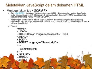 Praktikum javascript | PPT