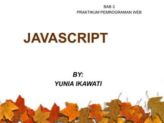 Praktikum javascript | PPT