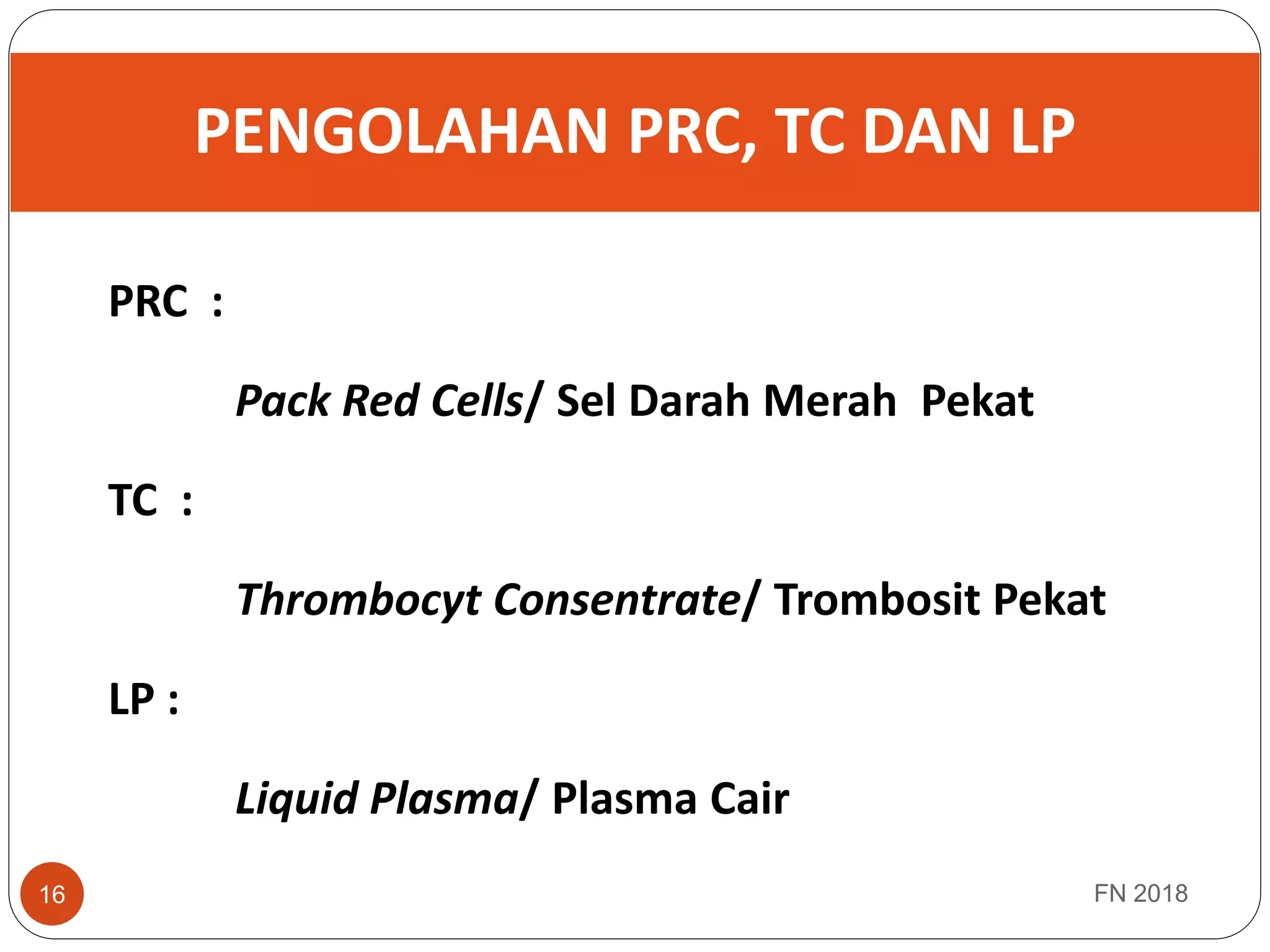 Praktikum komponen darah | PPT