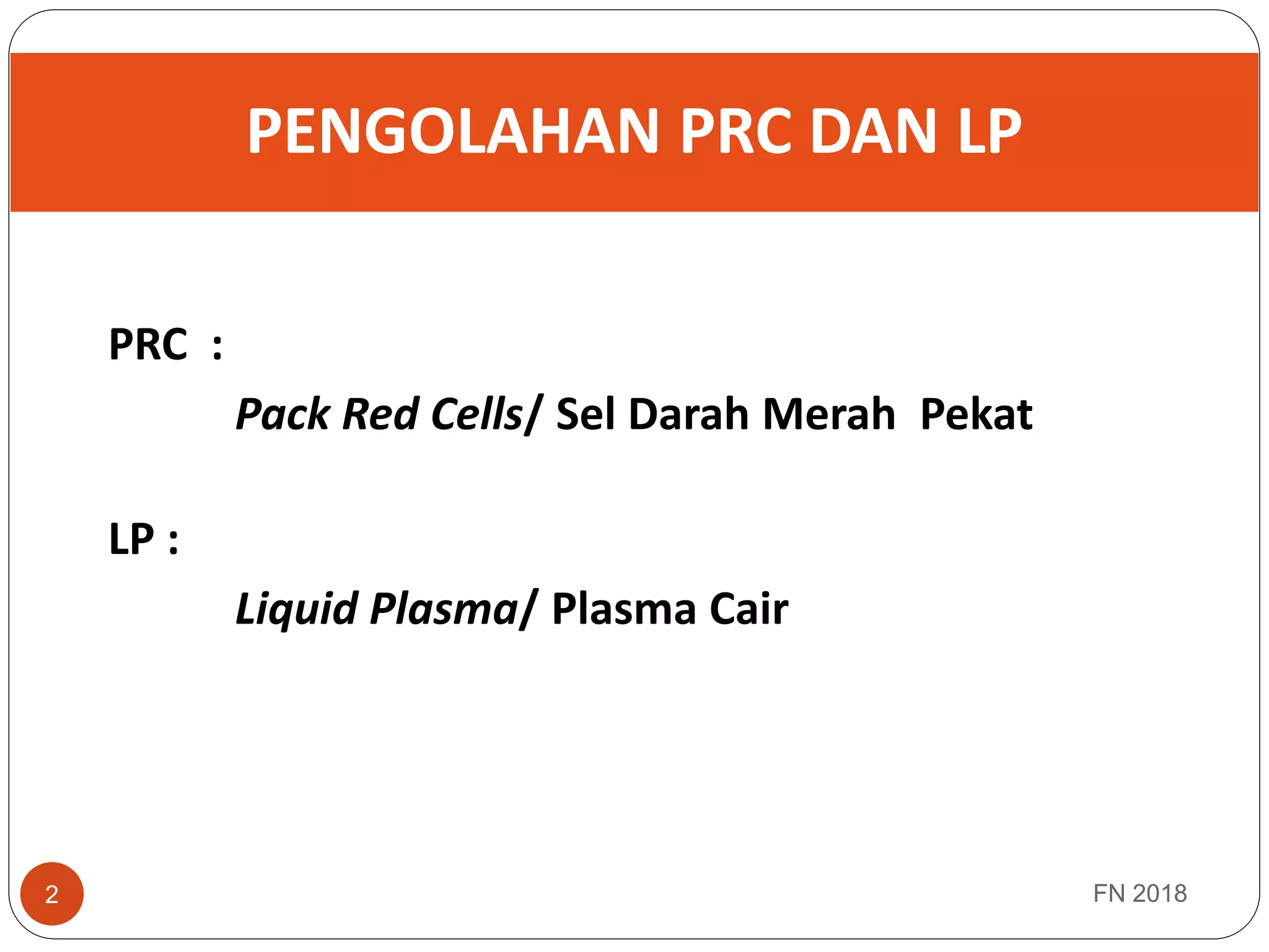 Praktikum komponen darah | PPT