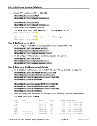 Praktikum Lab 14 - Switch Security Configuration.docx