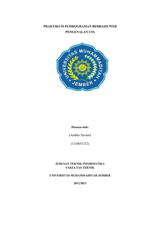 Praktikum pemrograman berbasis web | DOCX