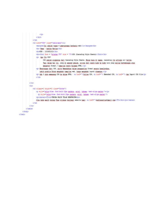 Praktikum pemrograman berbasis web | DOCX