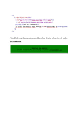 Praktikum pemrograman berbasis web | DOCX