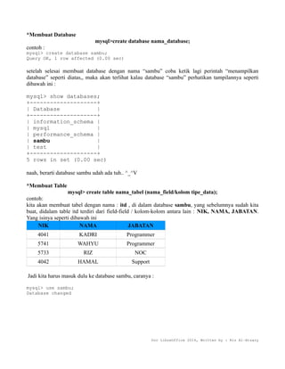 Praktikum Pengenalan Dasar Database | PDF
