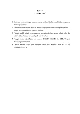 Praktikum 05 Sistem Basis Data | PDF