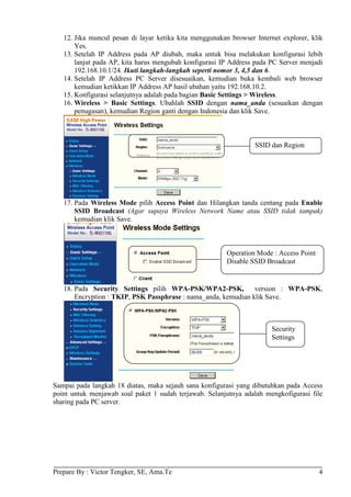Praktikum wireless | PDF