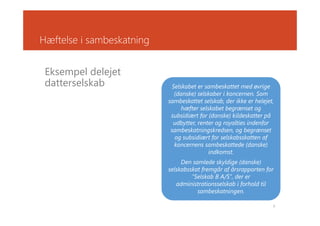Sambeskatning og hæftelse - eksempler | PPT
