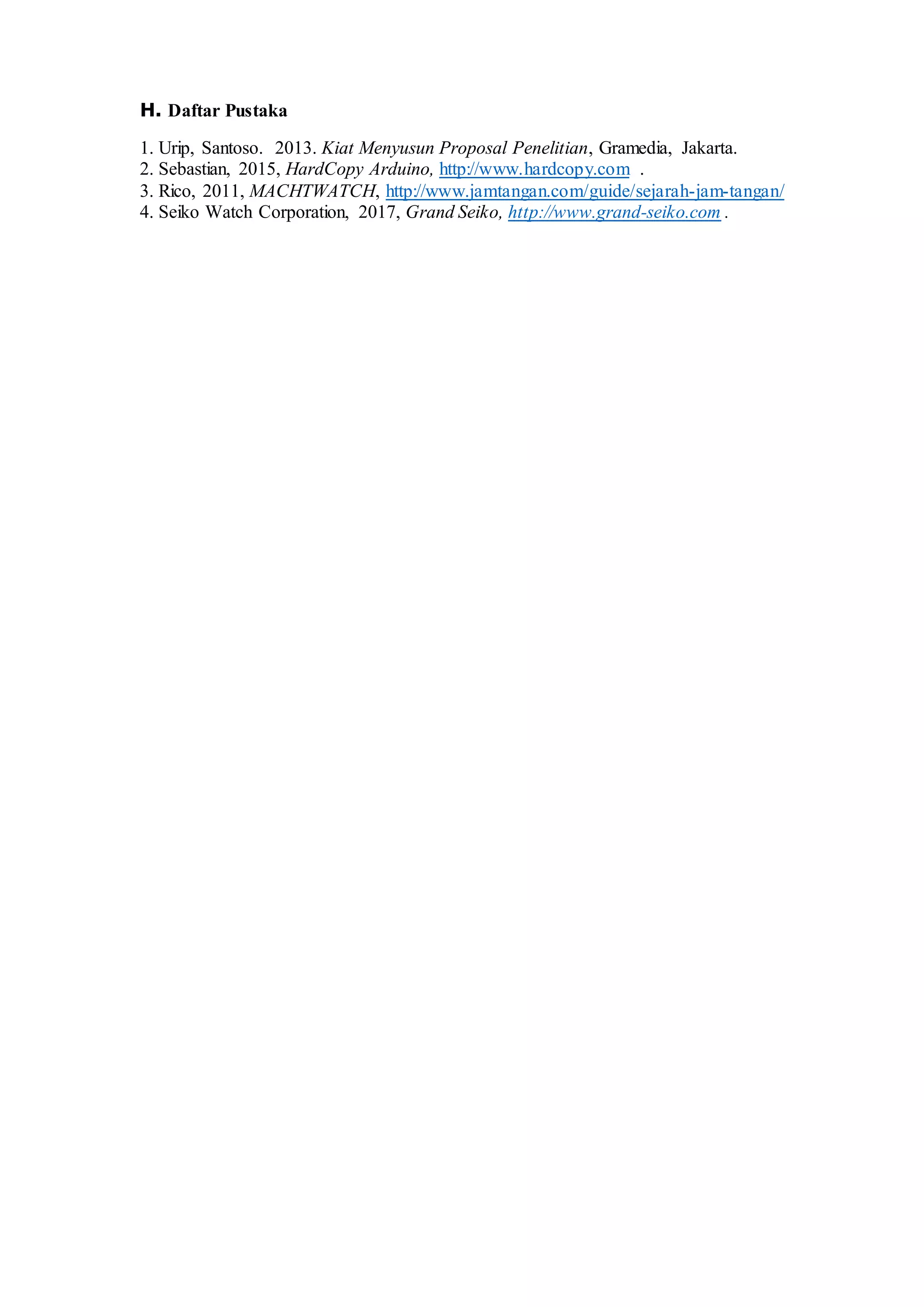 Pra ku Sistem Perwaktuan pada Jam Tangan Kayu Berbasis Arduino dengan ...