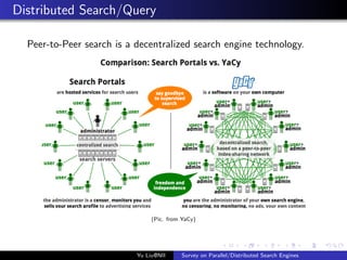 Survey on Parallel/Distributed Search Engines | PPT
