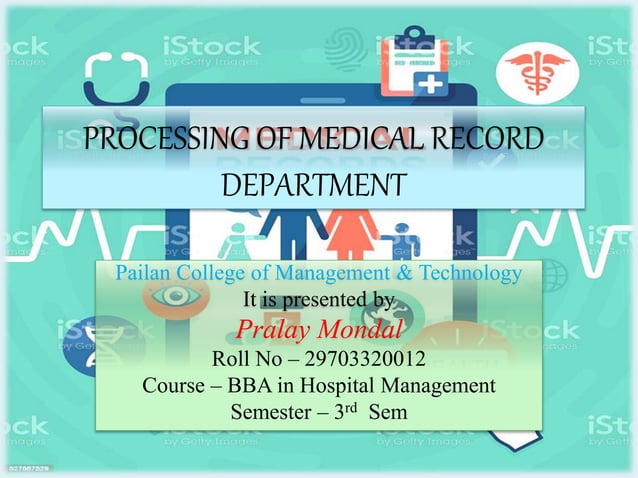 PROCESSING OF MEDICAL RECORD DEPARTMENT.pptx | Healthcare Industry ...