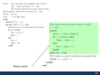 Elementary PRAM Algorithms (step by step trace) | PPT