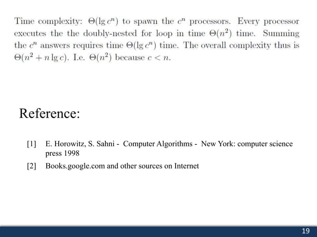 Elementary PRAM Algorithms (step by step trace) | PPT