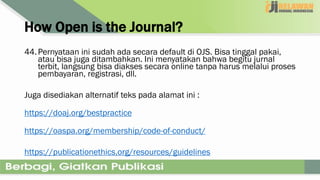 Mendaftarkan Jurnal Elektronik ke DOAJ | PDF