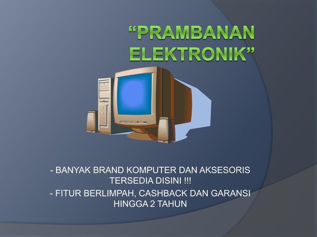 Prambanan elektronik | PPT