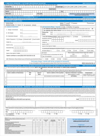 Pramerica mutual fund common application form with kim | PDF