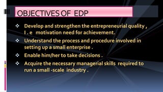 Entrepreneurship development program | PPTX