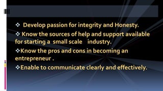 Entrepreneurship development program | PPTX