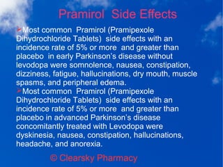 Pramirol (Pramipexole Dihydrochloride Tablets) | ODP