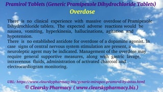 Pramirol Tablets (Generic Pramipexole Dihydrochloride Tablets) | PPT
