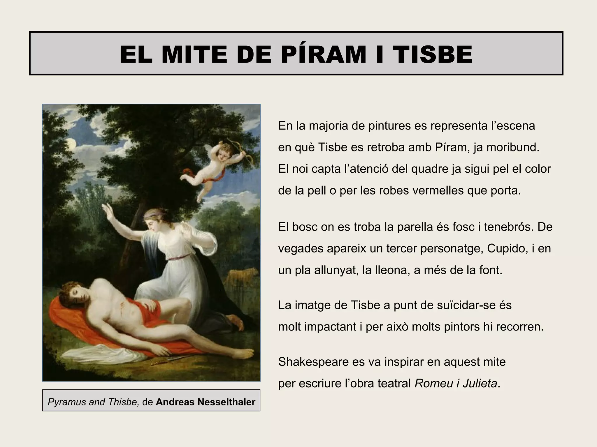 El mite de Píram i Tisbe | PPT