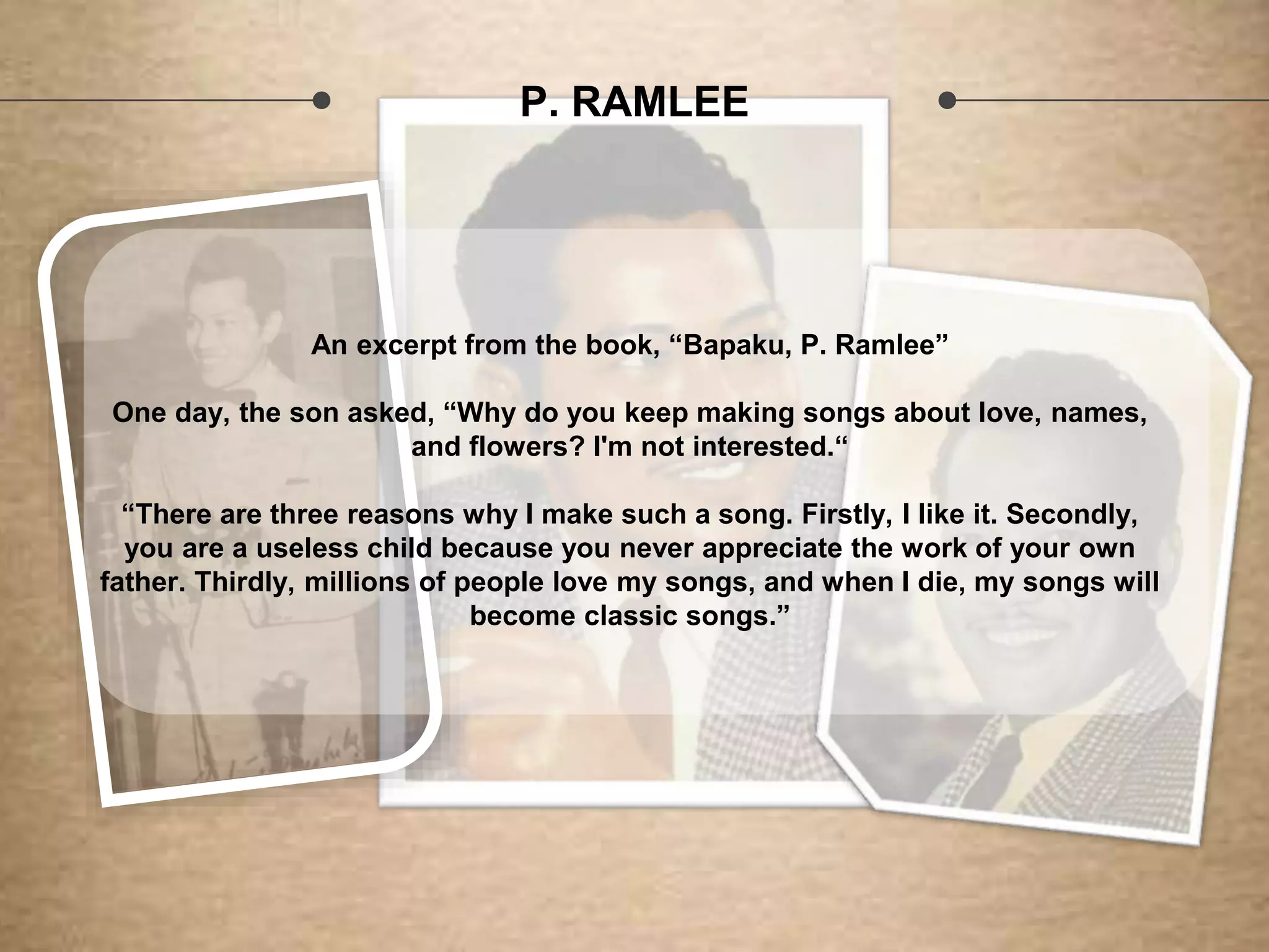 P Ramlee Slides | PPTX