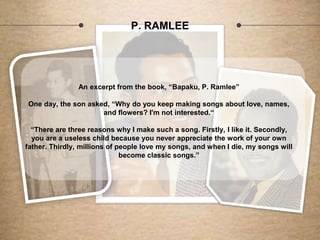 P Ramlee Slides | PPTX