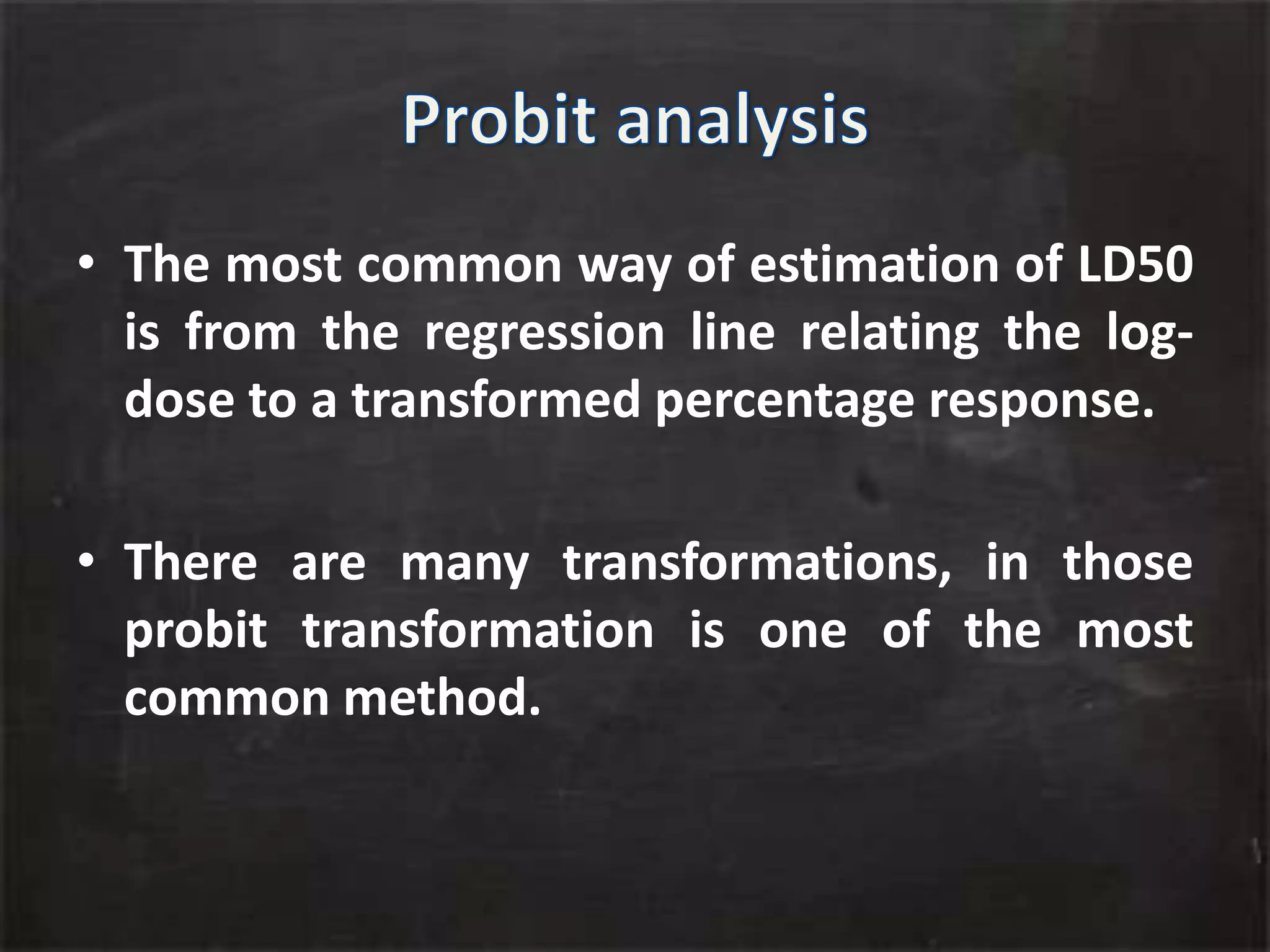 Probit analysis | PPTX