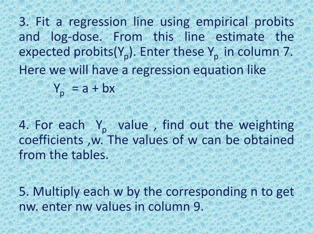 Probit analysis | PPTX