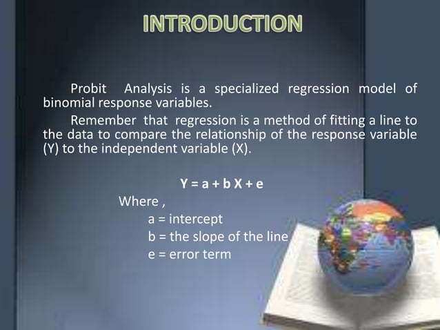 Probit analysis | PPTX