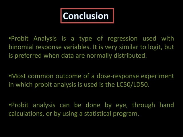 Probit Analysis Pptx
