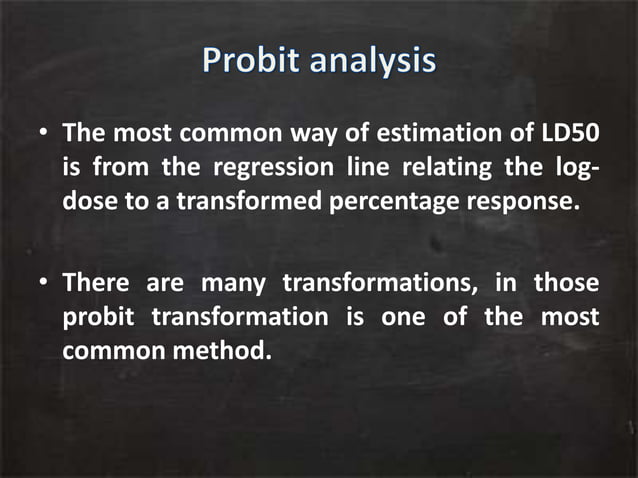 Probit Analysis