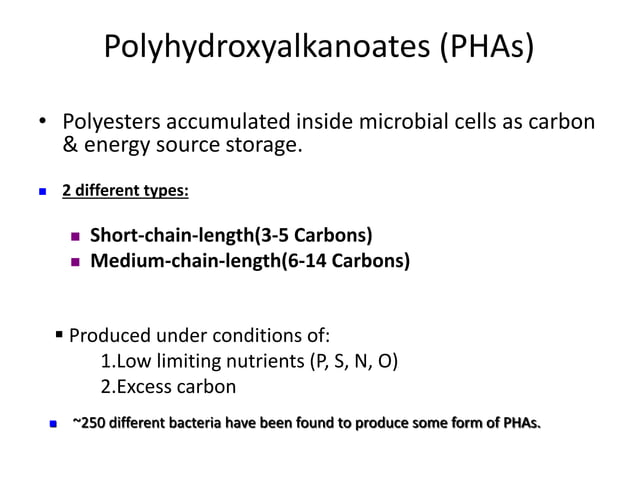 bioplastics by microorganisms Polyhydroxyalkanoates And ...