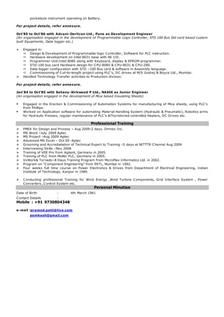 Pramod cv 04 feb2016 | PDF