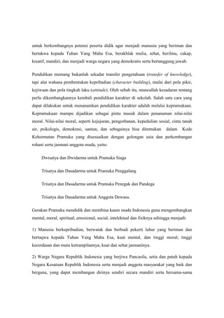 Pramuka dan pendidikan berkarakter | PDF