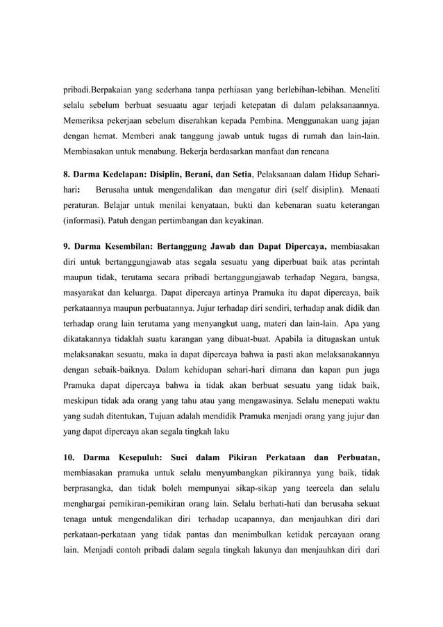 Pramuka dan pendidikan berkarakter | PDF