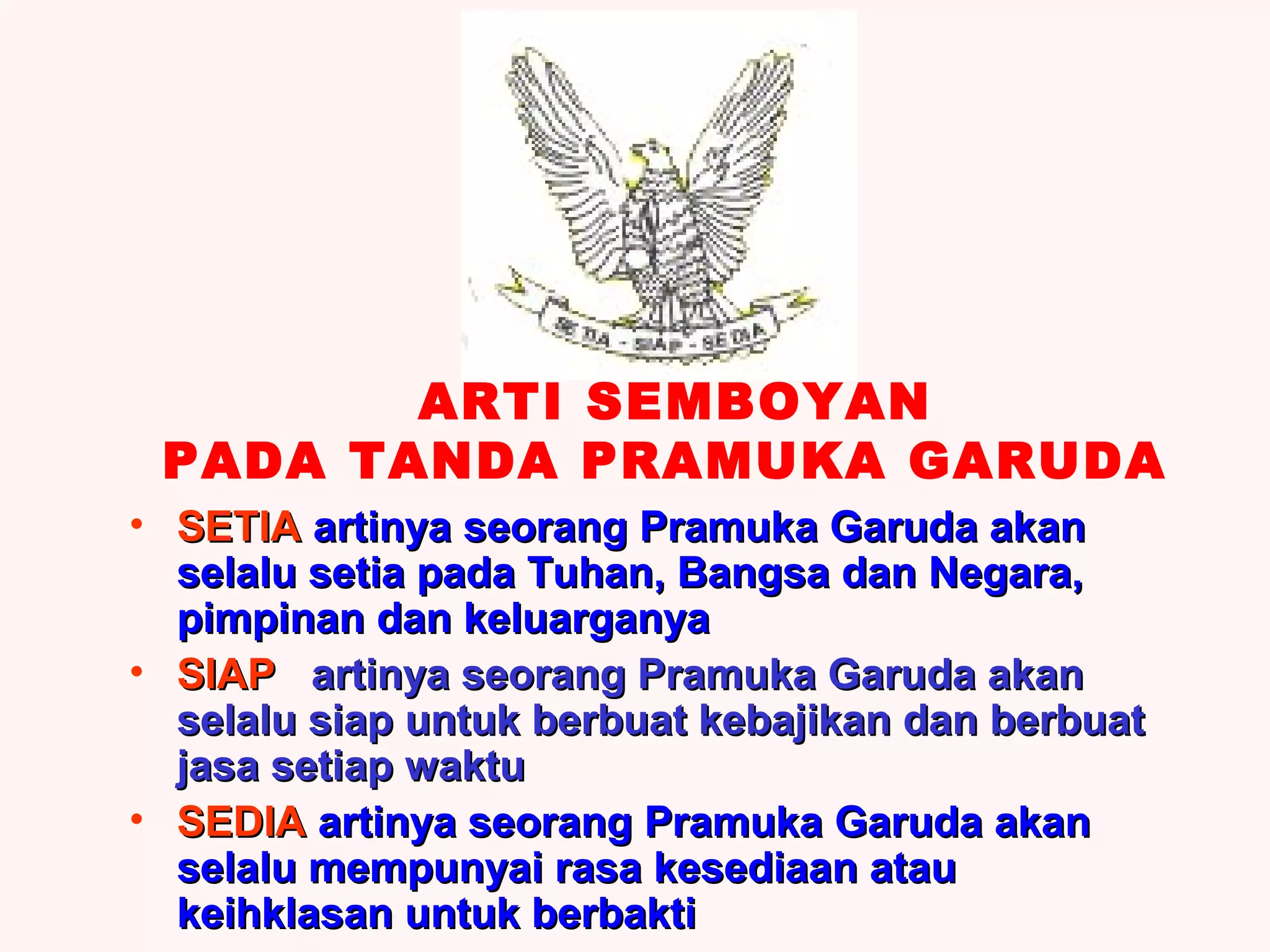 Pramuka garuda | PPT