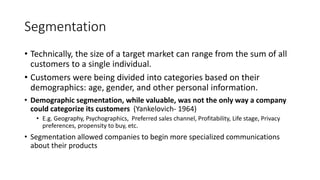 Transition of Marketing from Product Focus to Customer Focus | PPTX