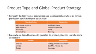 Standardization vs. Adaption | PPTX