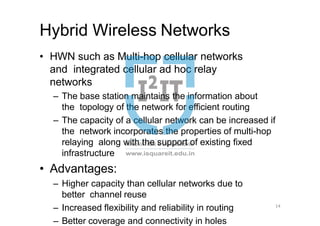 Ad Hoc Wireless Network | PPTX