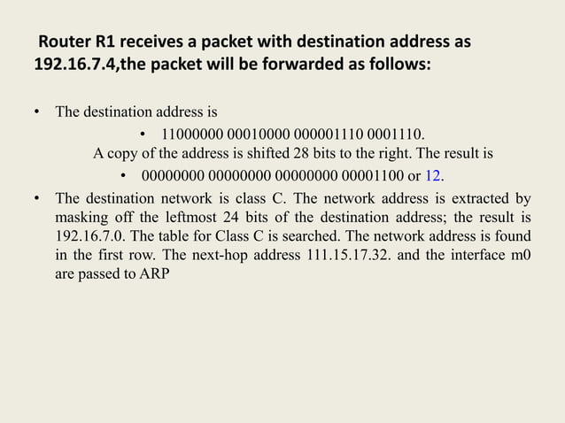 Delivery and Forwarding of IP Packets | PPTX