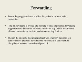 Delivery and Forwarding of IP Packets | PPTX