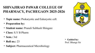 Comprehensive Overview of Prokaryotic and Eukaryotic Cells in ...
