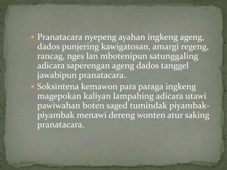 Pranatacara - Bahasa Jawa SMAN 5 Yogyakarta | PPTX