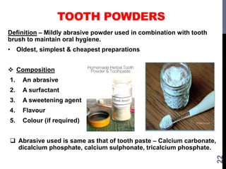 Dental care preparations | PPTX
