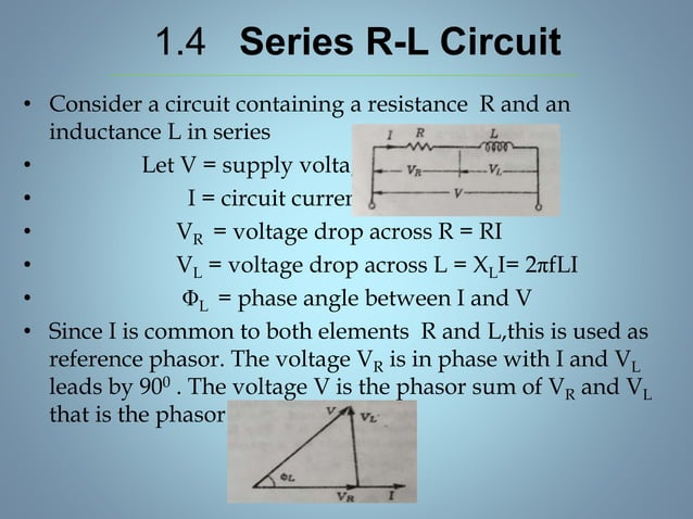 Single phase AC circuits | PPTX | Chemistry | Science