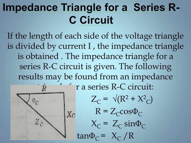 Single phase AC circuits | PPTX | Chemistry | Science