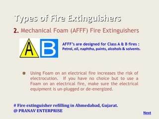Pranav enterprise Fire extinguisher training | PPTX