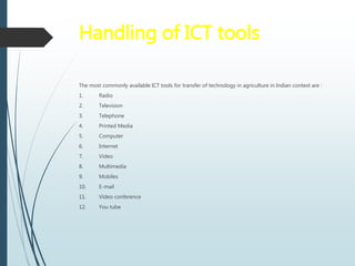 handling of ICT tools | PPTX